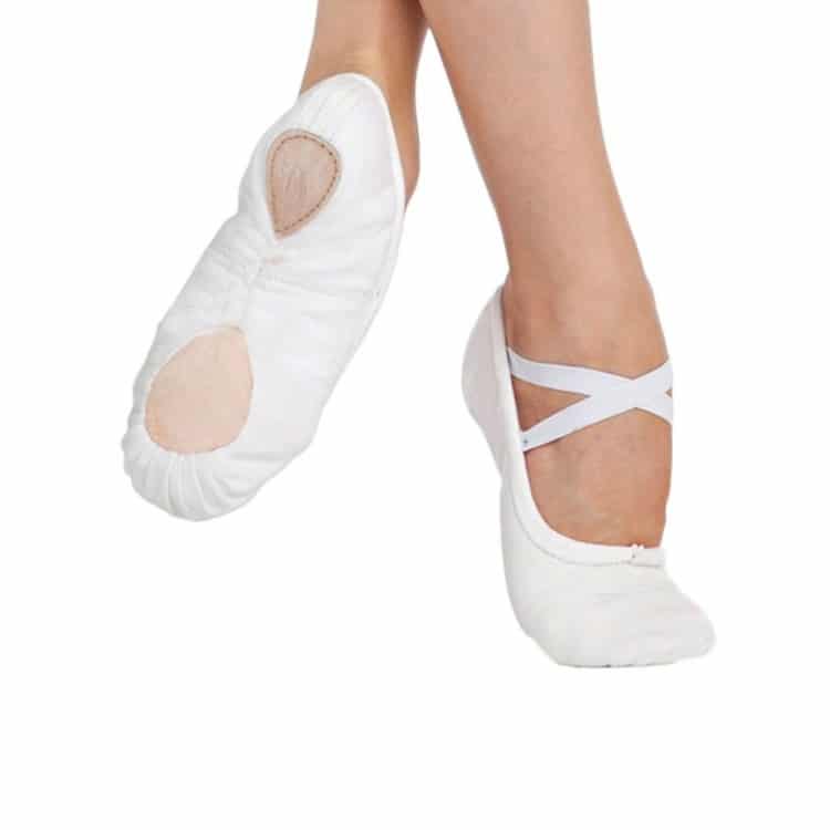 Capezio Pro Canvas Boys Ballet Shoe White - Turning Pointe